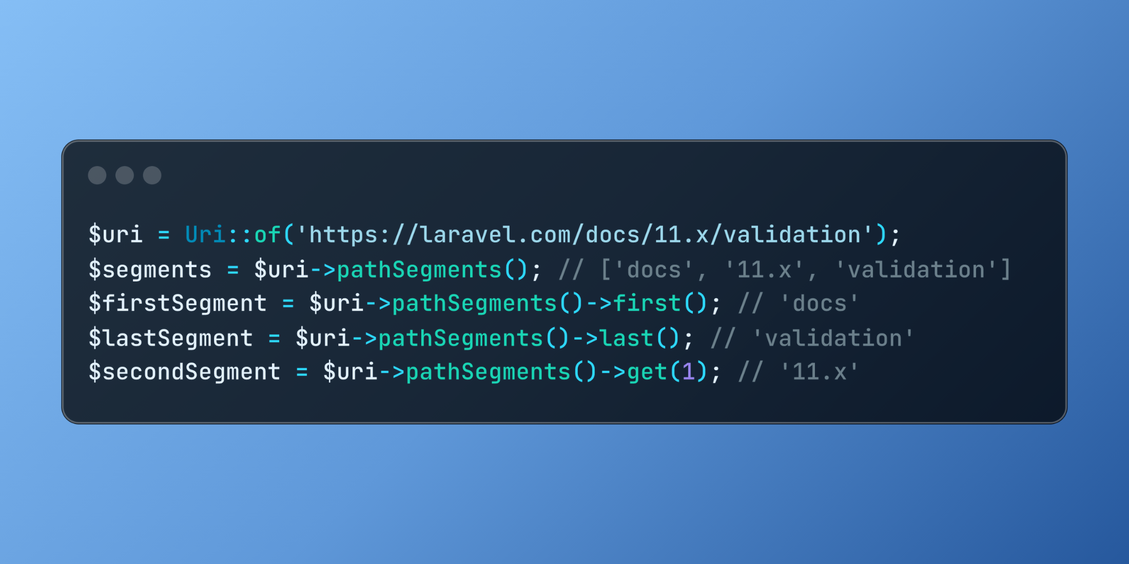 URI Path Components Using Laravel's pathSegments() Method - Laravel News