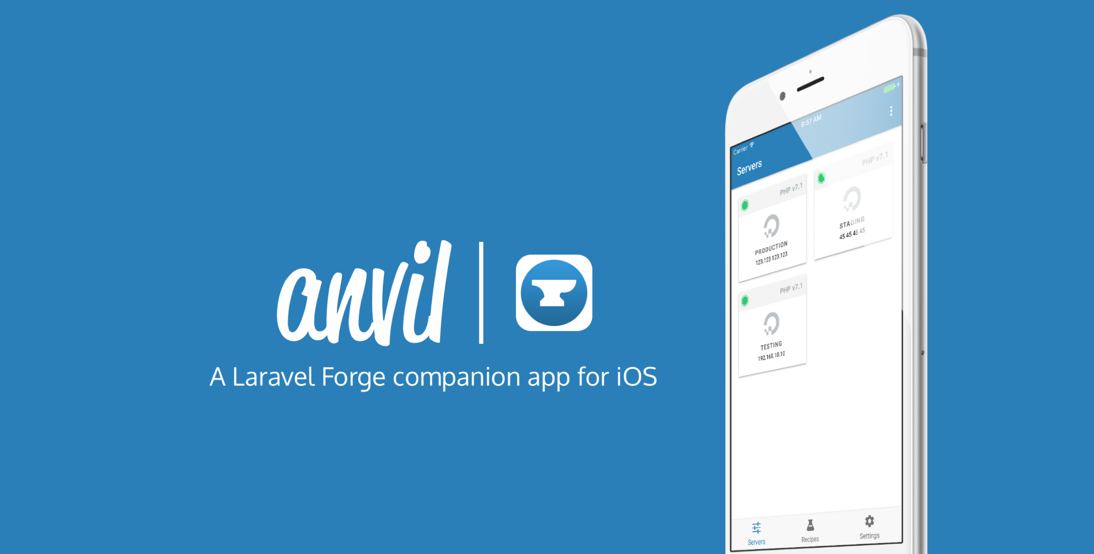 Manage your Laravel Forge Servers from iOS with Anvil | Laravel News