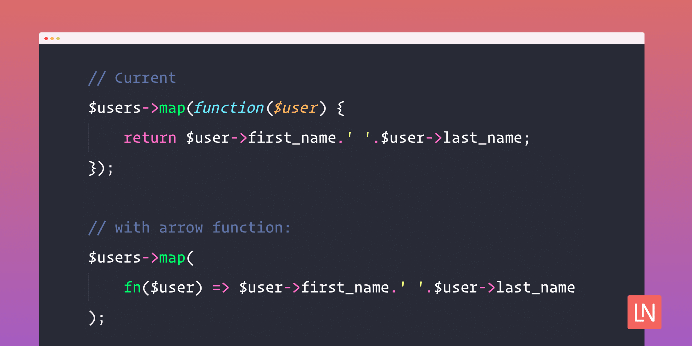 PHP Approves Short Arrow Functions Laravel News