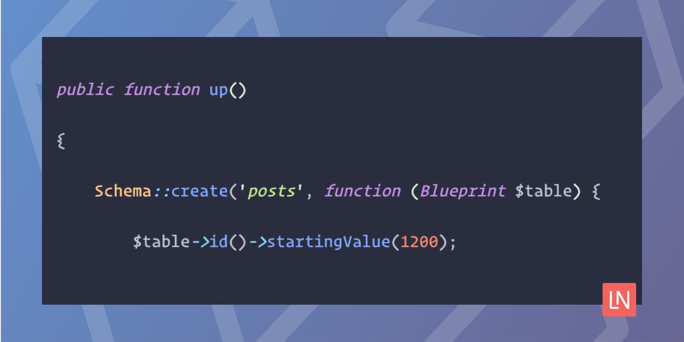 You Can Now Easily Change The Default Database Auto Increment Value In Laravel Laravel News